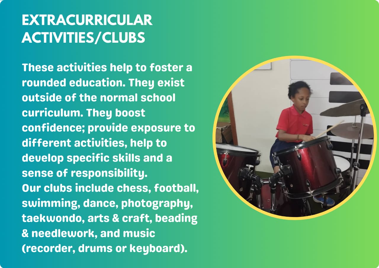 EXTRACURRICULAR ACTIVITIES/CLUBS - Bambini School